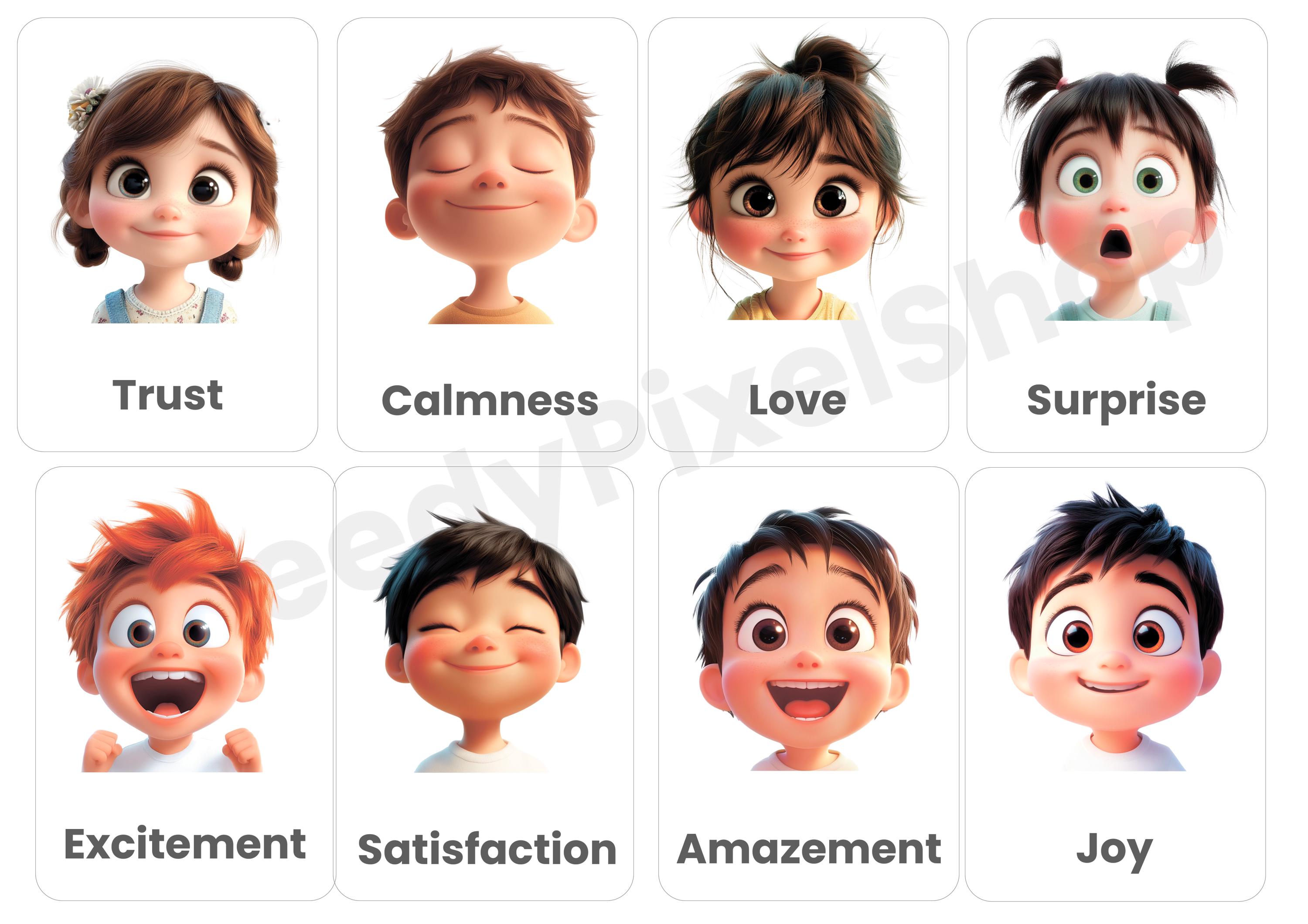 Emotions Poster for Kids. Feeling Chart for Classroom. Toddler ...
