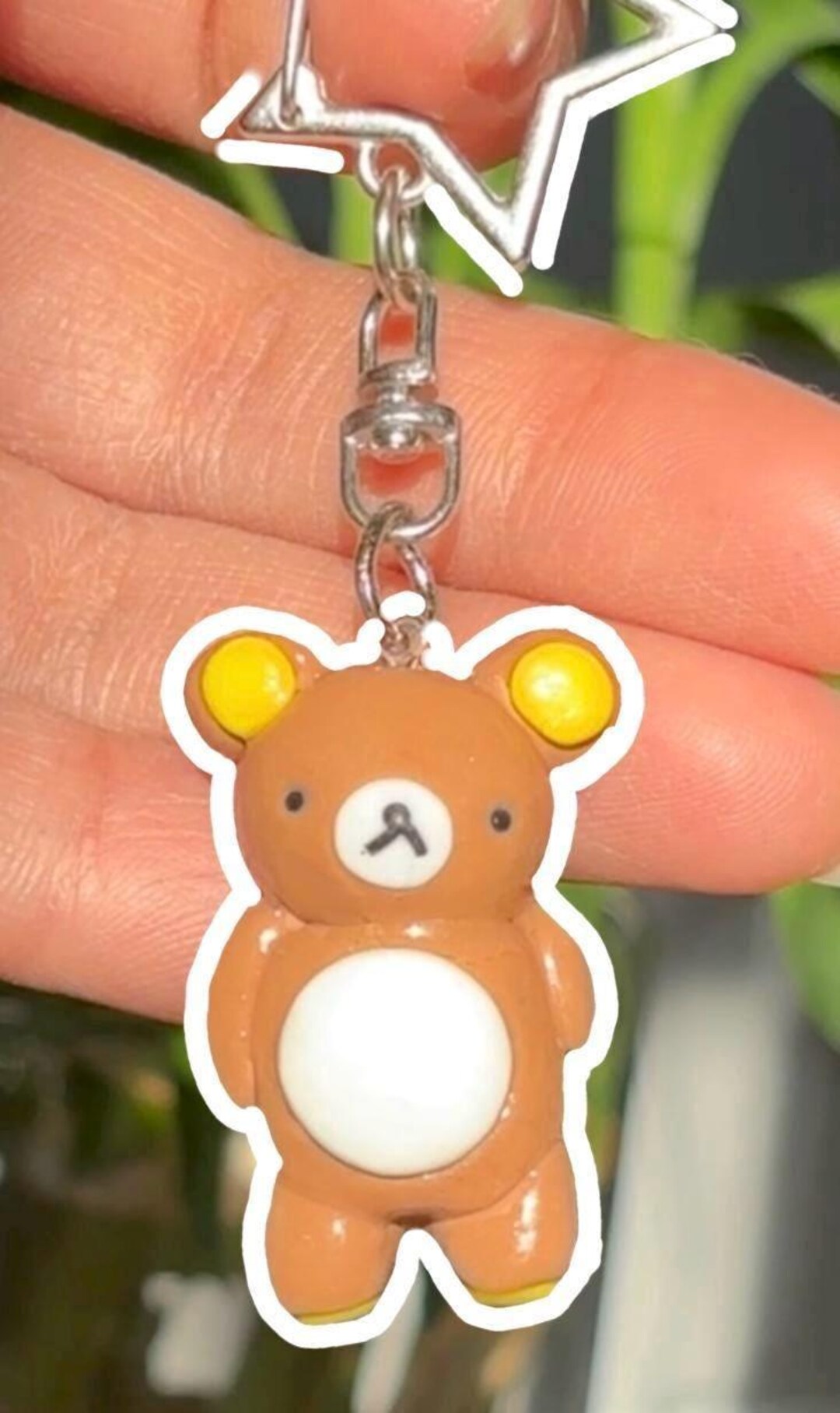 Rillakuma Polymer Clay Charm Keychain - Etsy