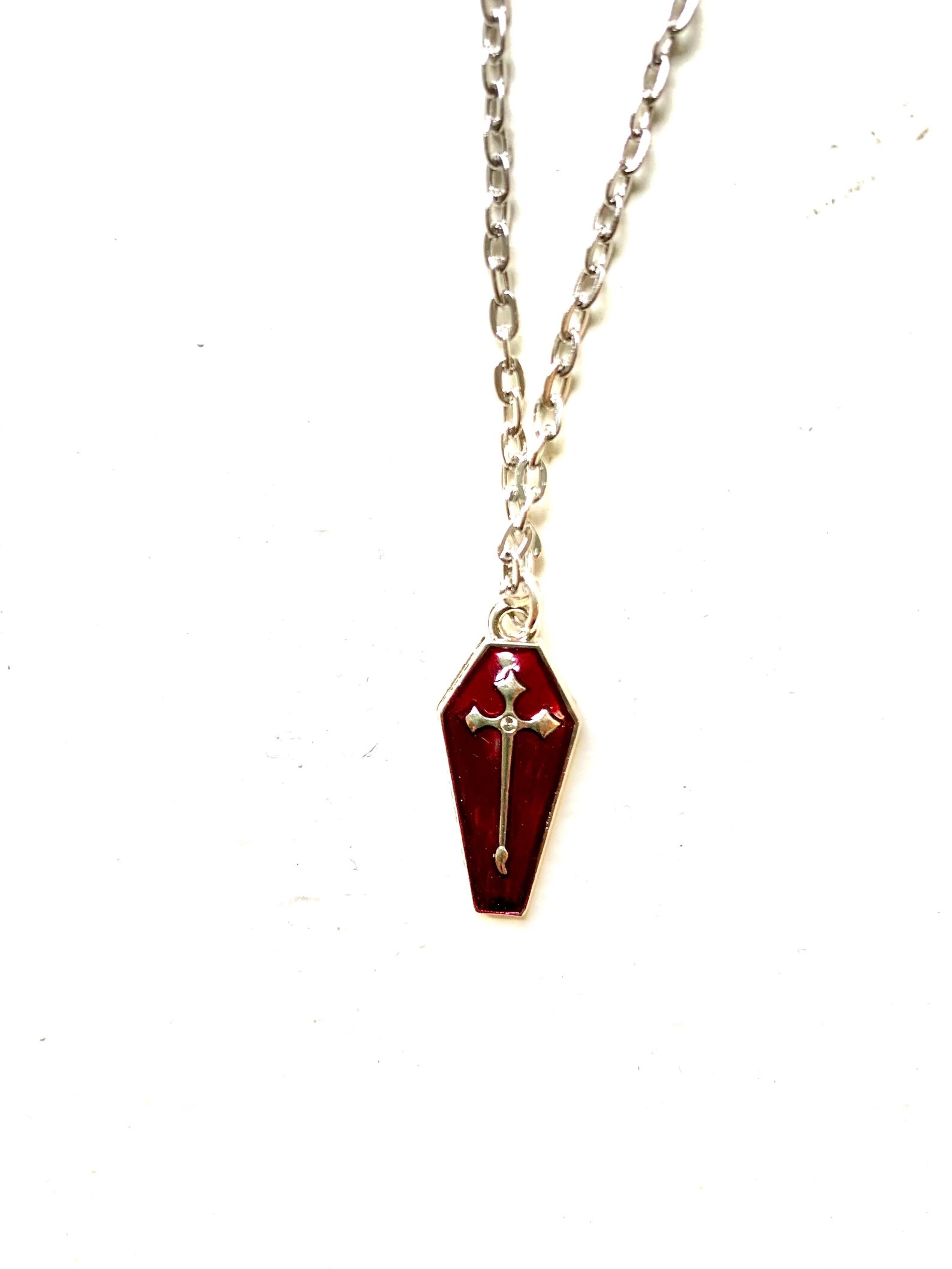 Gothic Sword Necklace, Coffin Pendant, Gothic Jewelry, Halloween ...