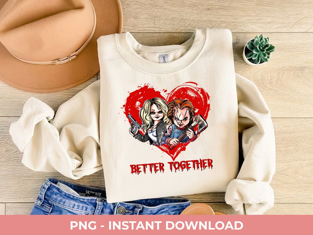 Couple Better Together Horror Movies PNG File, Halloween Horror ...