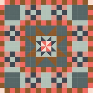 Flower Checks Quilt Pattern - Etsy