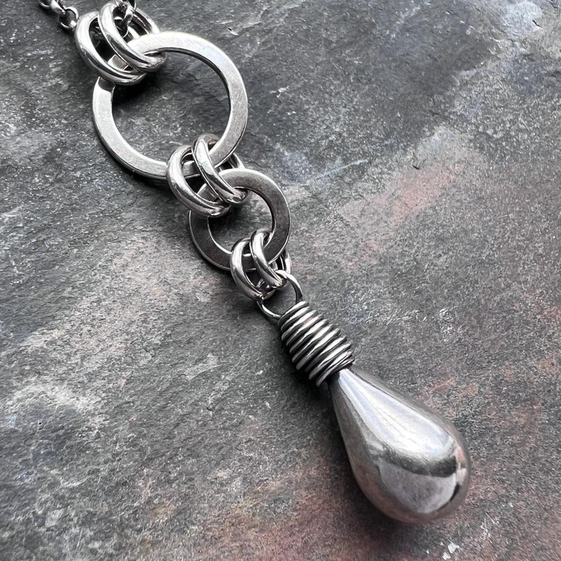 Ring Chain Teardrop - Etsy