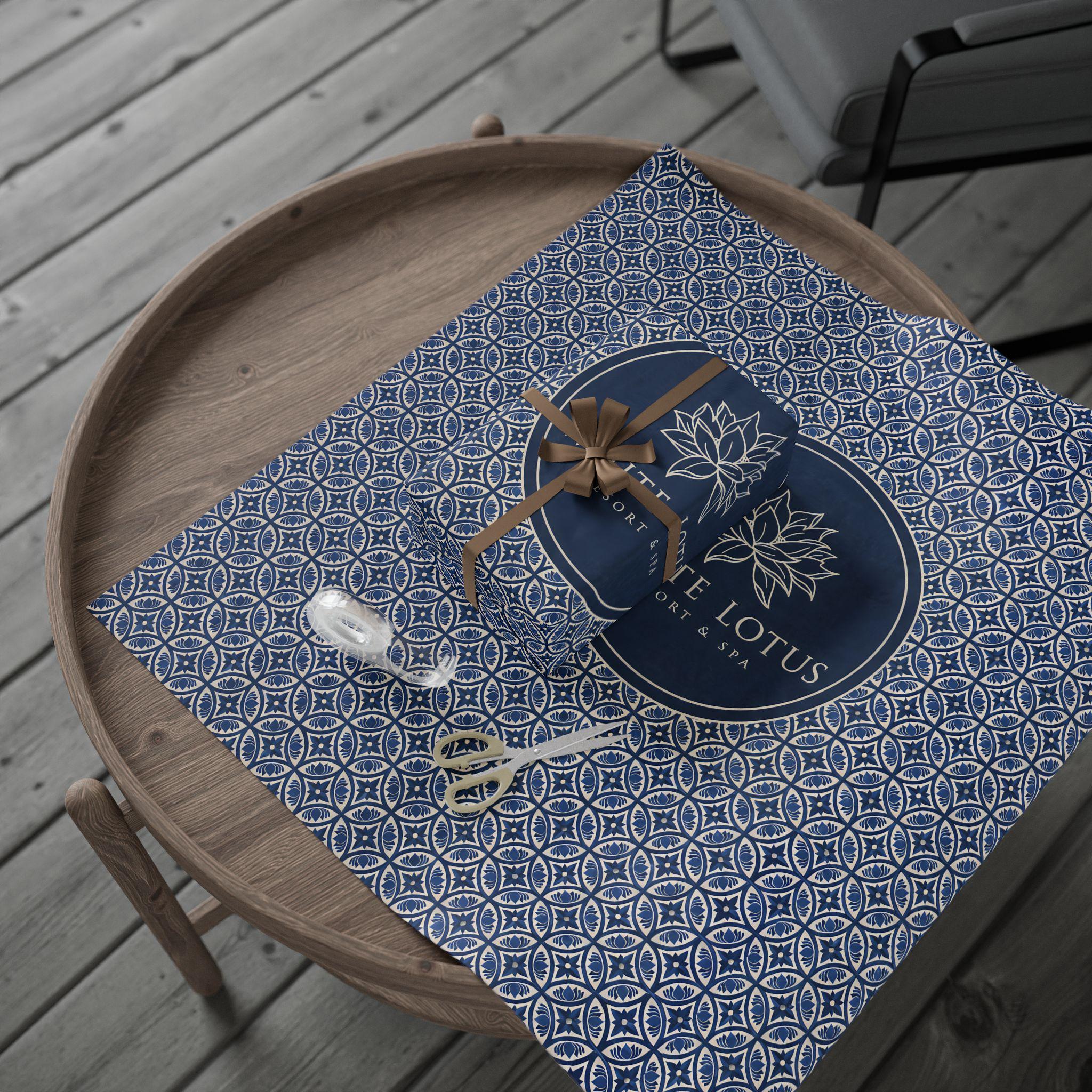 White Lotus Resort Wrapping Paper, Elegant Gift Wrap - Etsy