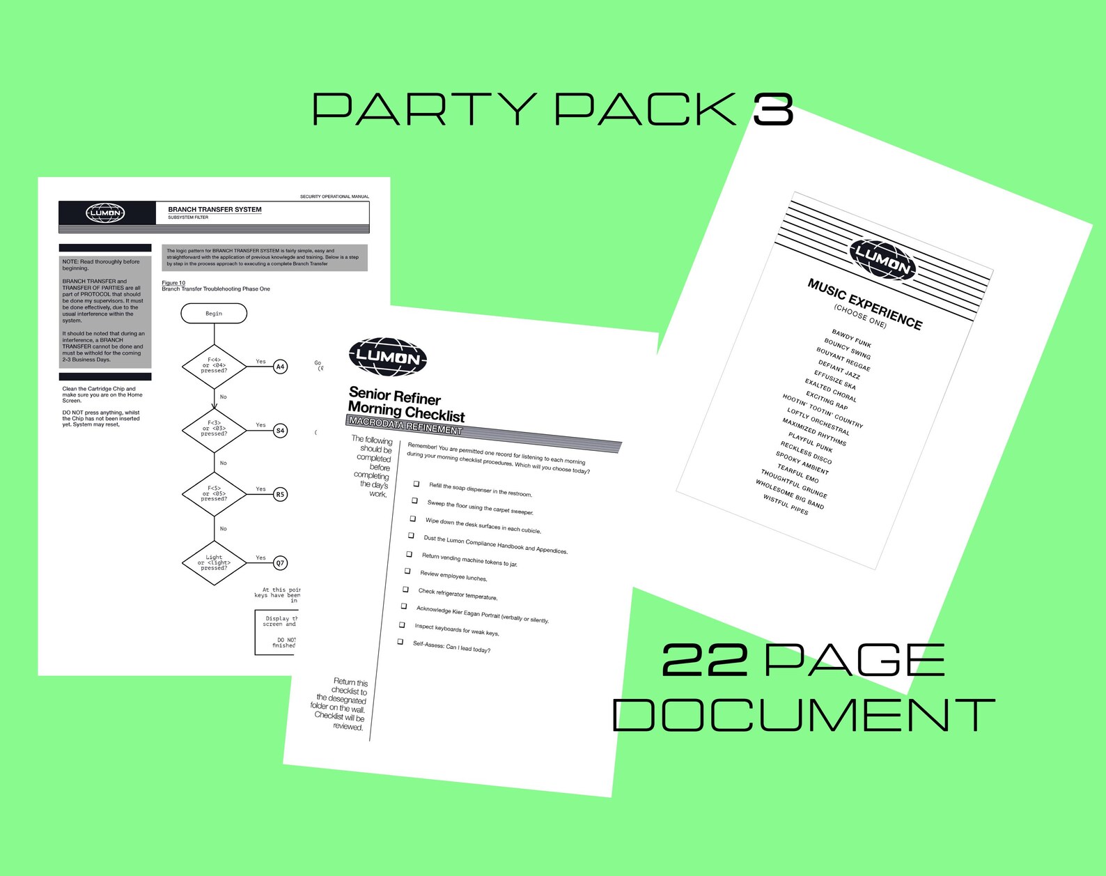 Severance Lumon Industries Digital Workplace Guide Inspired Prop ...