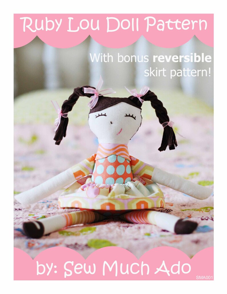 DOLL PDF PATTERN Ruby Lou Doll by Sew Much Ado - Etsy