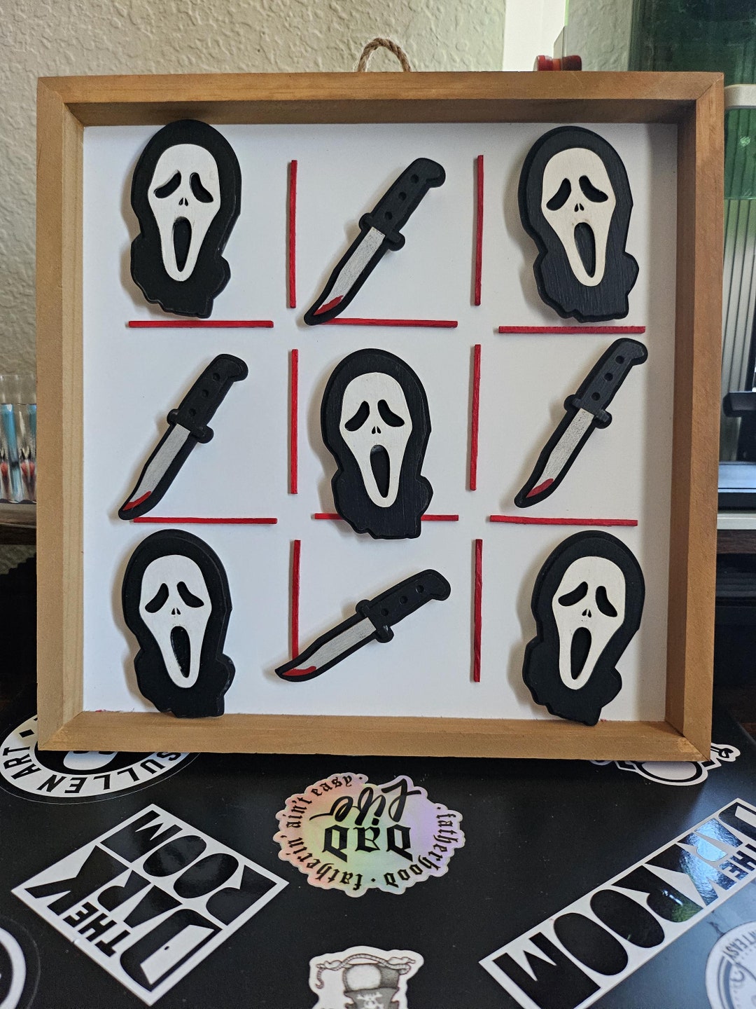 SCREAM Game Ghostface Tic-tac-toe Board Game Halloween Game Halloween ...