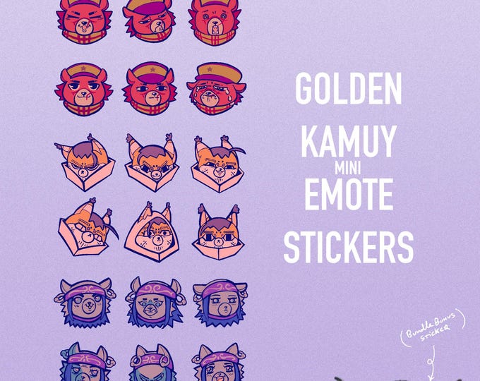 Golden Kamuy (GK) Emote Stickers - Etsy