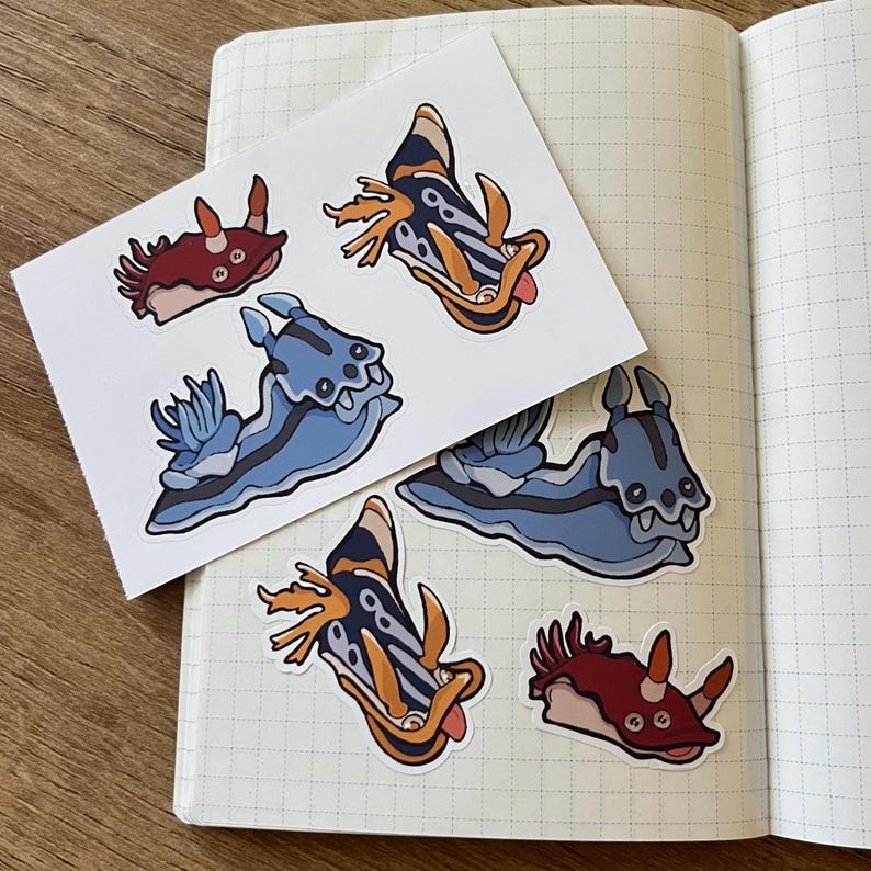 Sea Slug Stickers Sheet! - Etsy