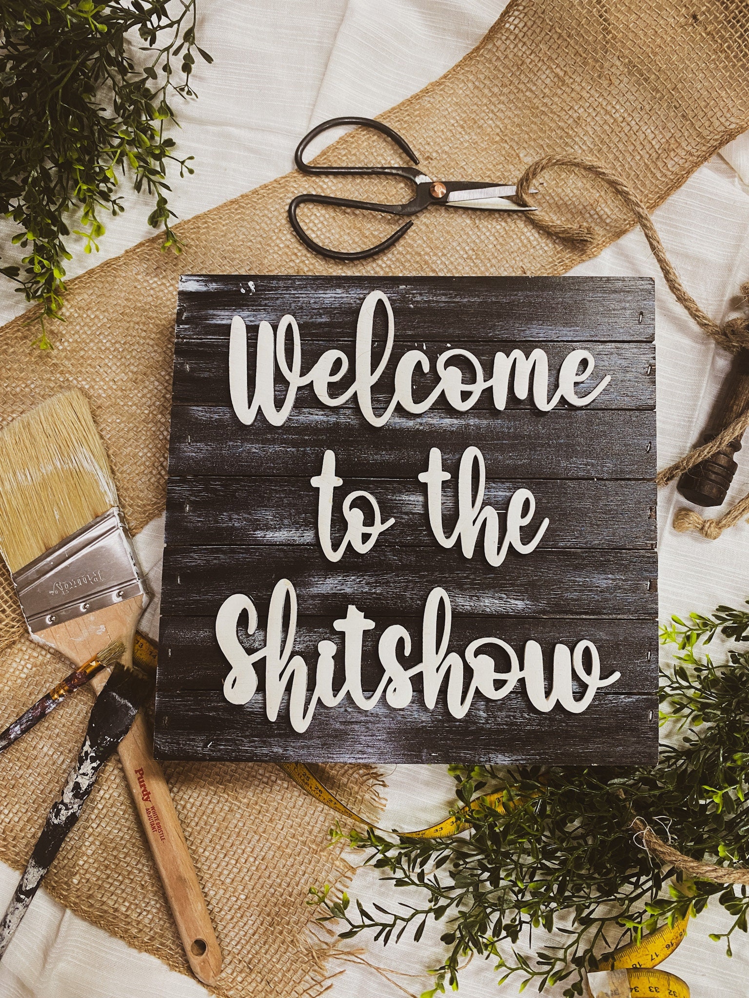 Welcome to the Shit Show-wooden Sign | Bathroom Decor | Bathroom Signs ...