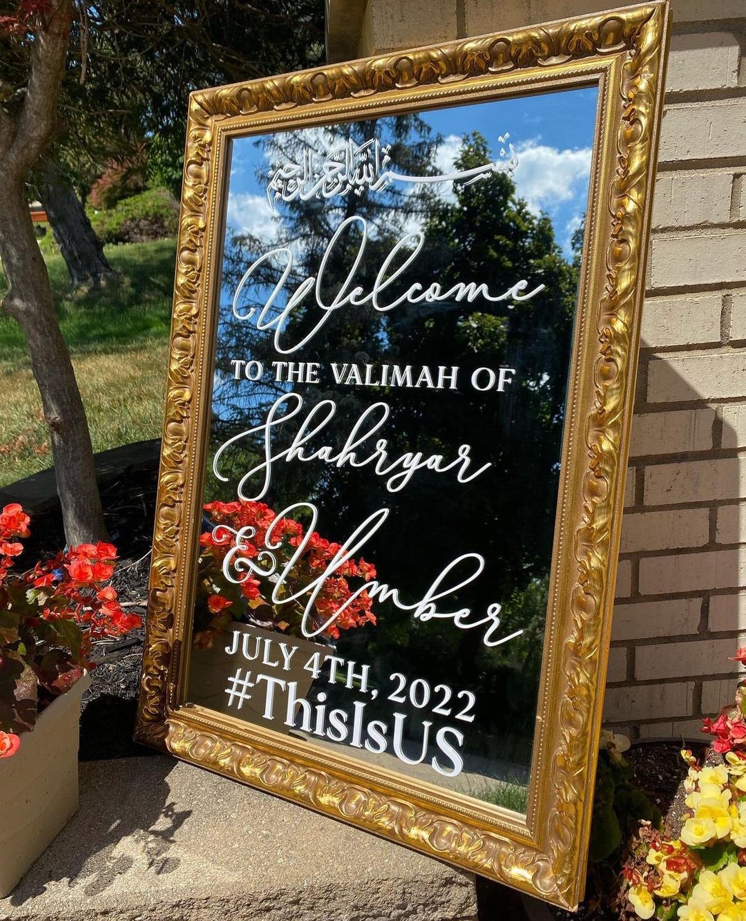 Custom Wedding Decals Custom Decals for Signage Nikkah Sign Decals ...