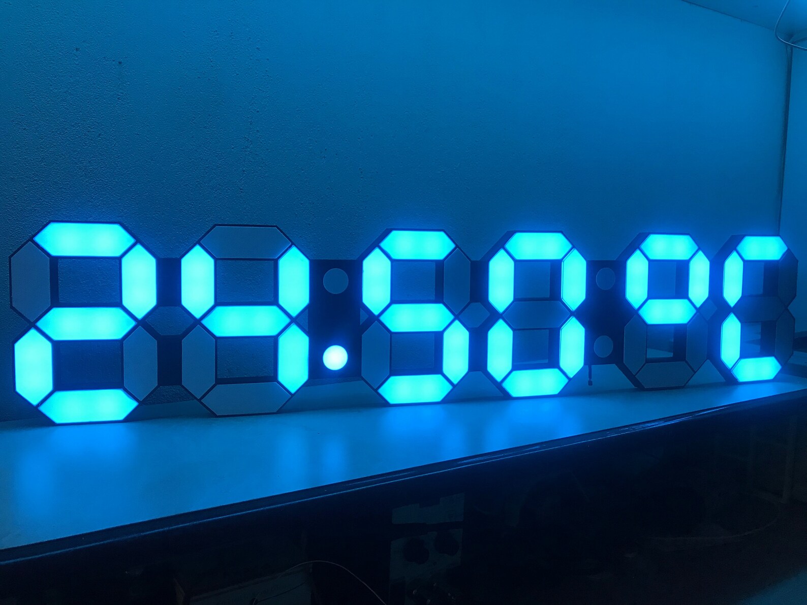 Digital Clock countdown-scoreboard-temperaturec-f - Etsy