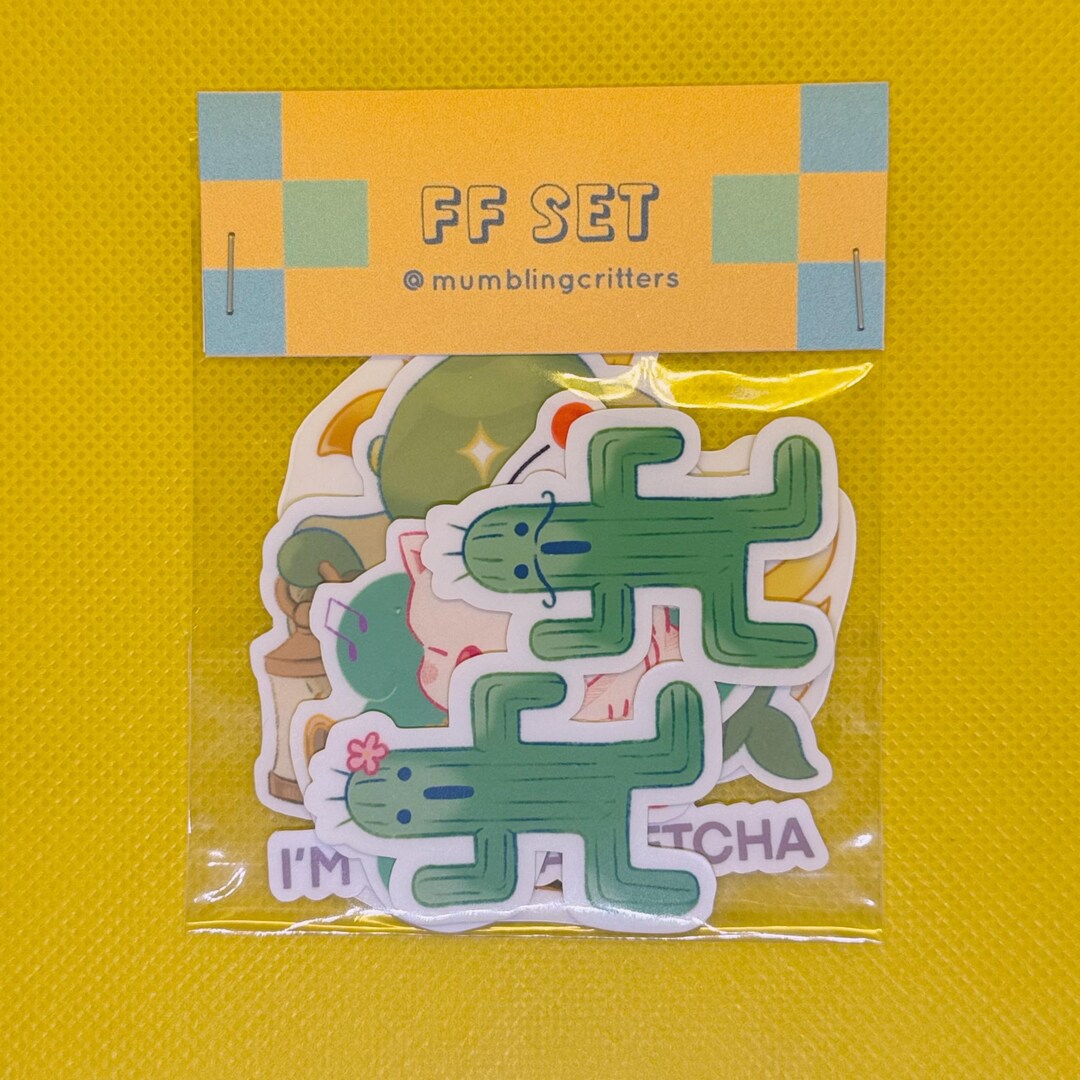 Video Game Vinyl Stickers | RE Stickers | Final Fantasy Stickers - Etsy