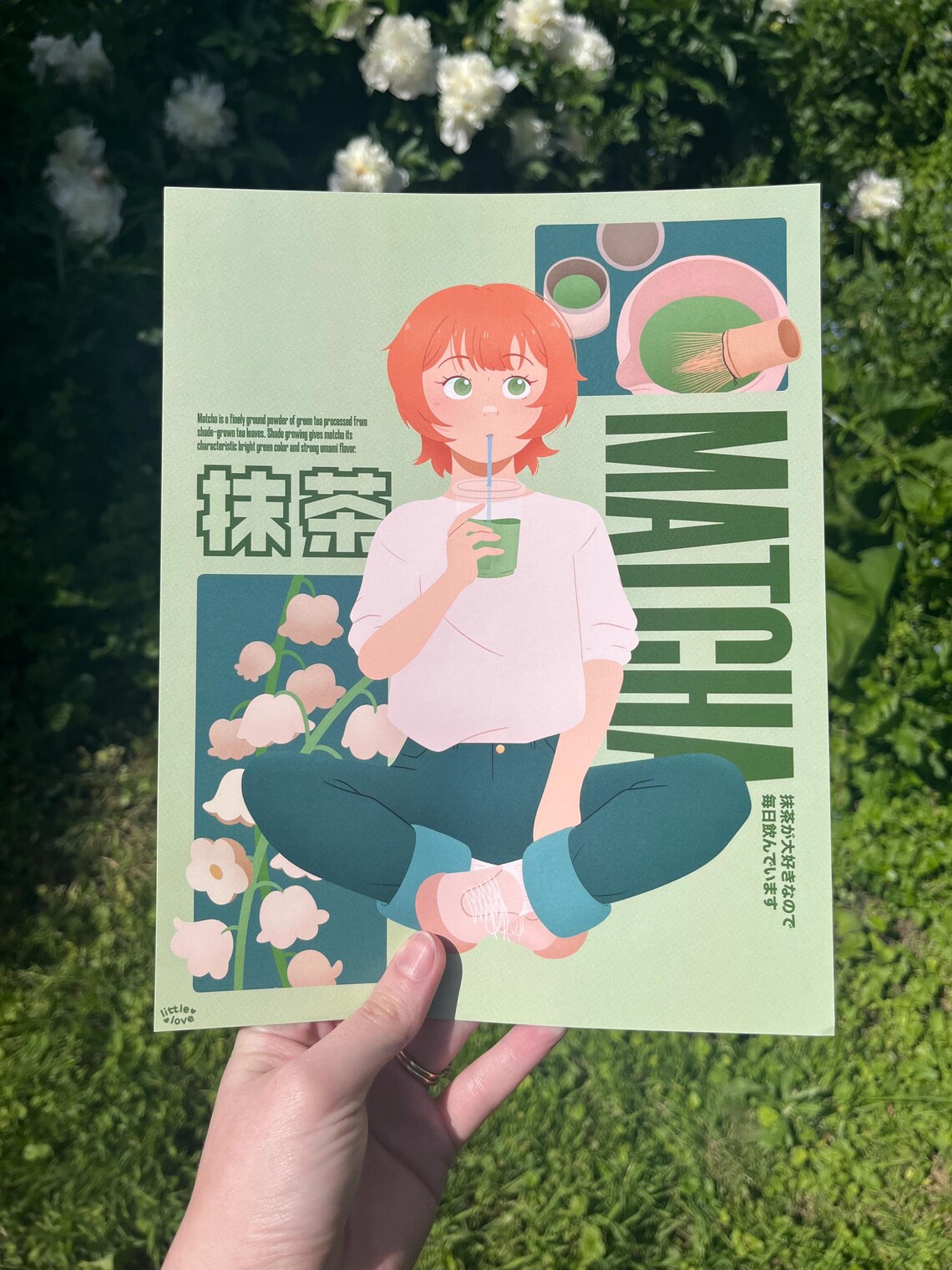 Matcha Lover | 8 X 10 Inch Anime Art Print - Etsy