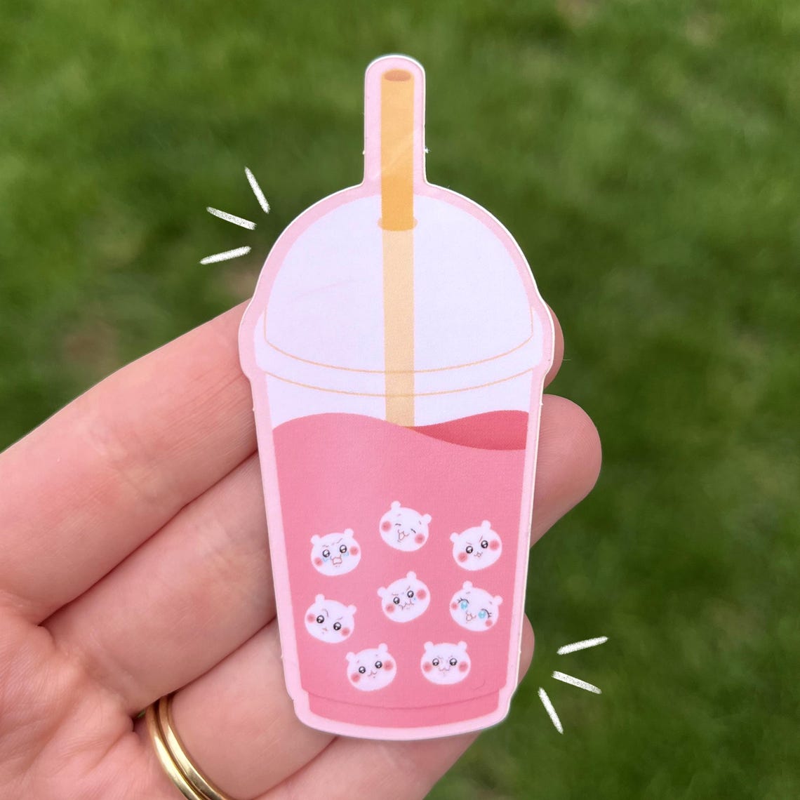 Chiikawa Boba Sticker | Vinyl Waterproof Sticker for Laptop, Phone ...
