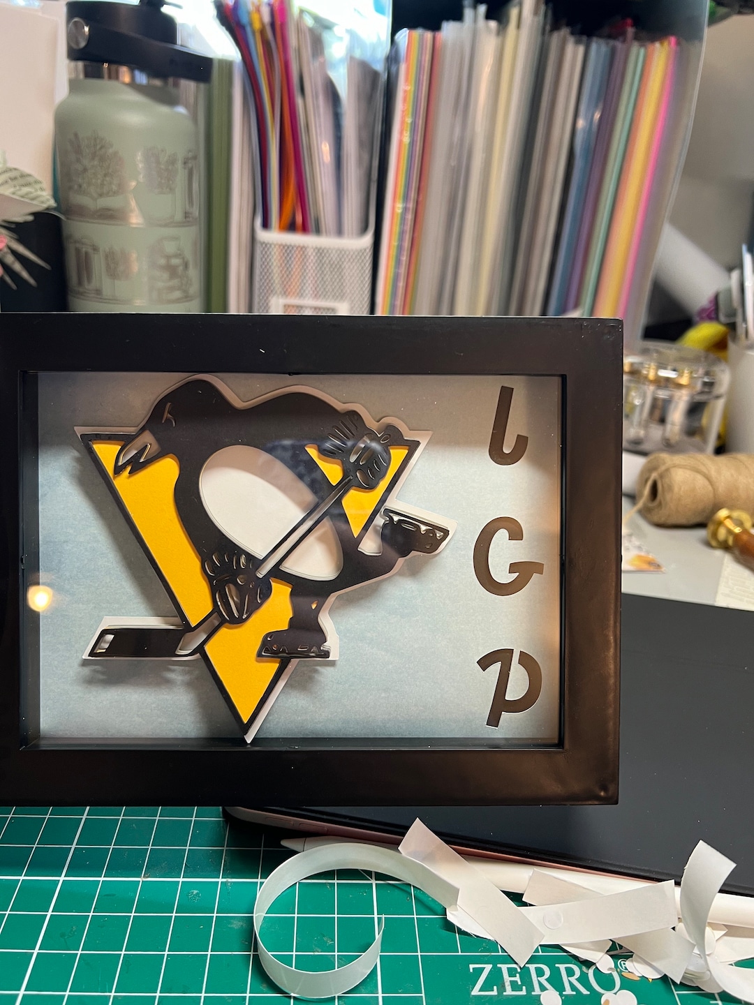 Custom Sports Team Shadow Box 5x7 - Etsy