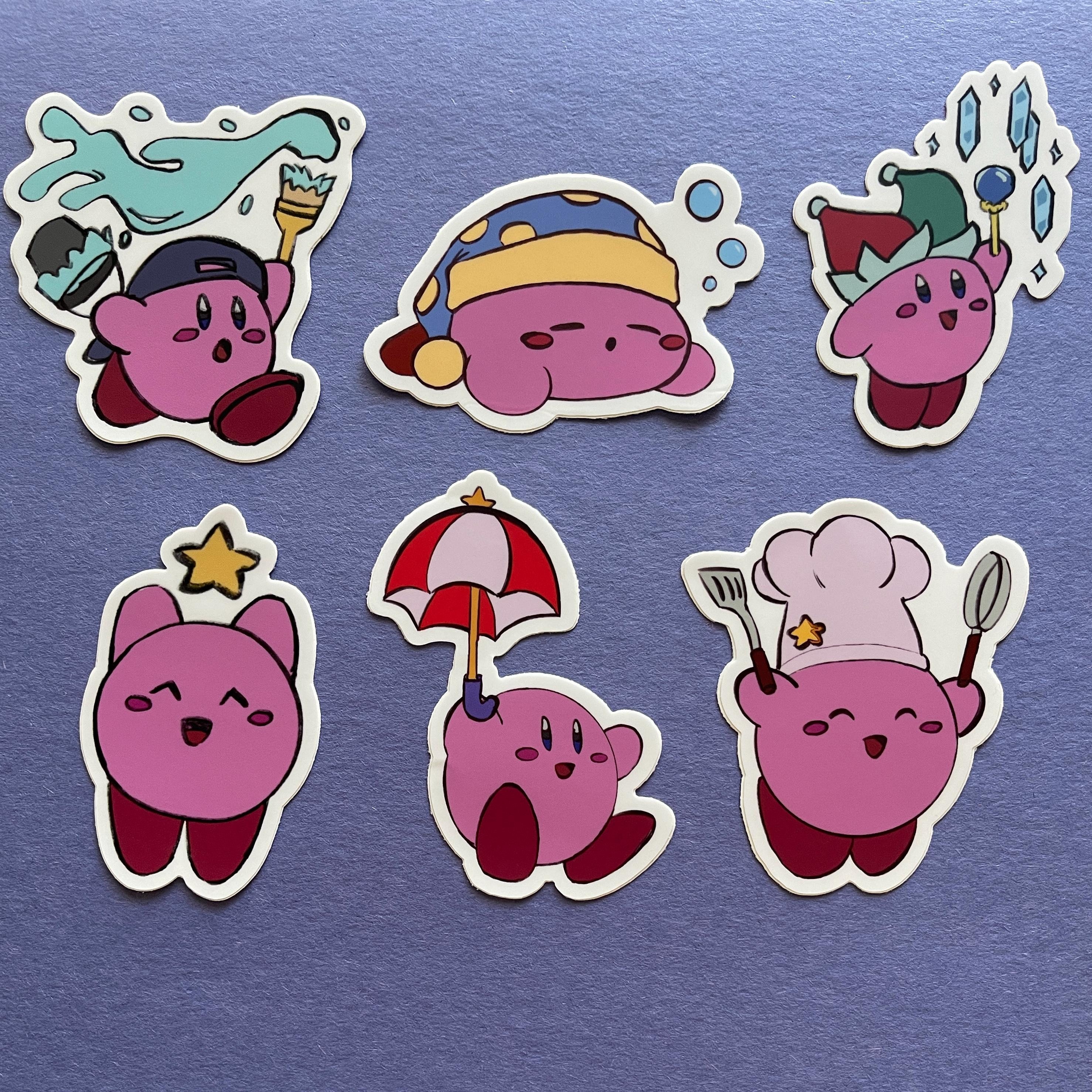 Kirby Copy Ability Stickers - Etsy