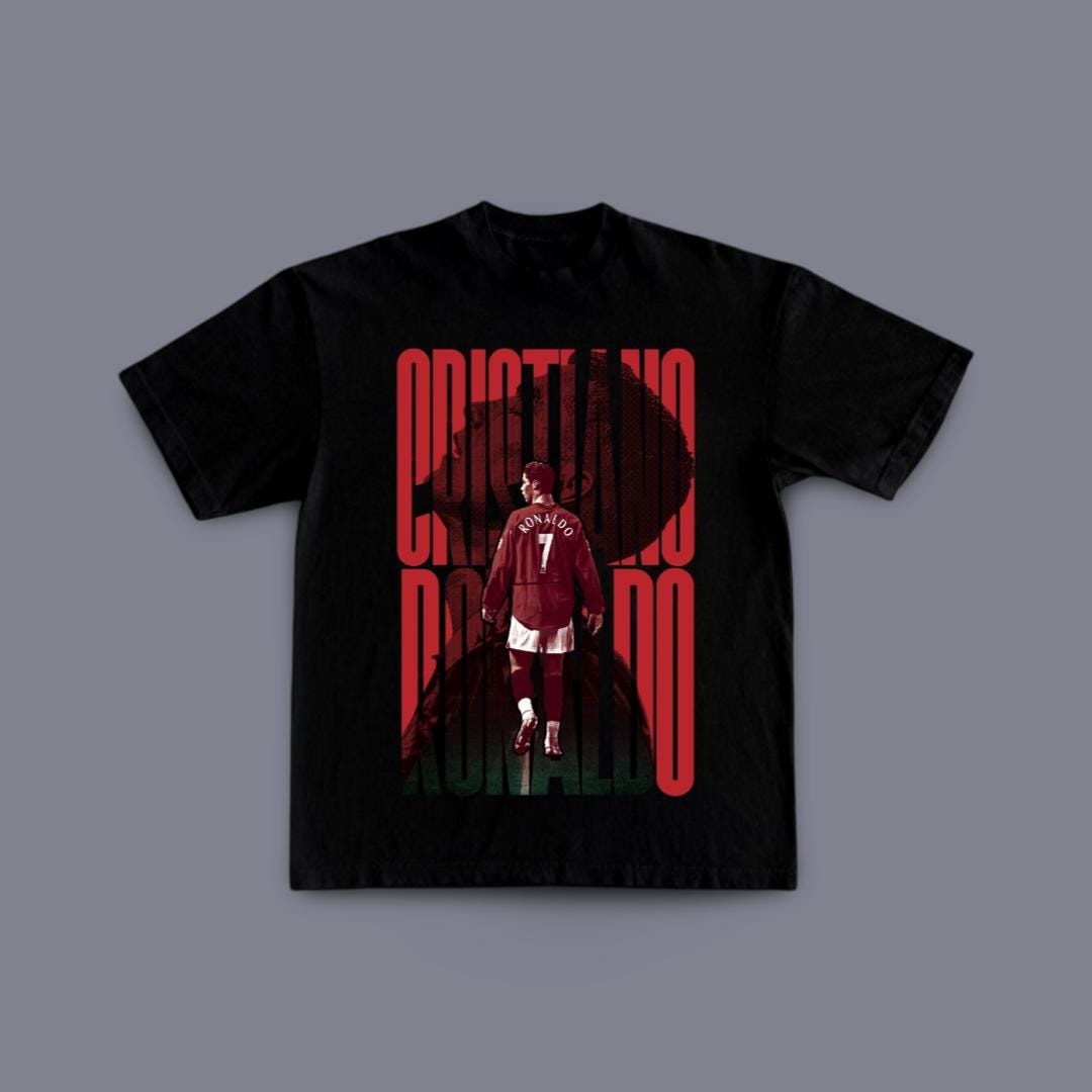 Cristiano Ronaldo Red Devil T-shirt Oversize - Etsy
