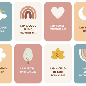 Positive Affirmation Scripture, Printable Motivation Cards for Kids Set ...