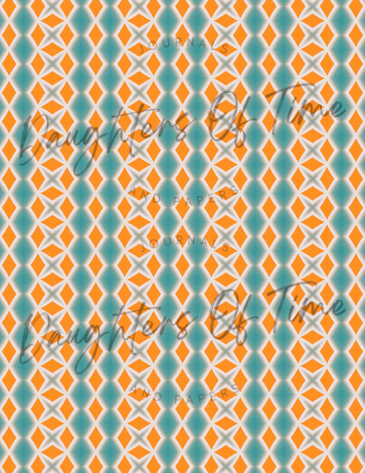 DIGITAL PRINTABLE Download - 1970s Retro - BACKGROUND Pages - 10 Pretty ...