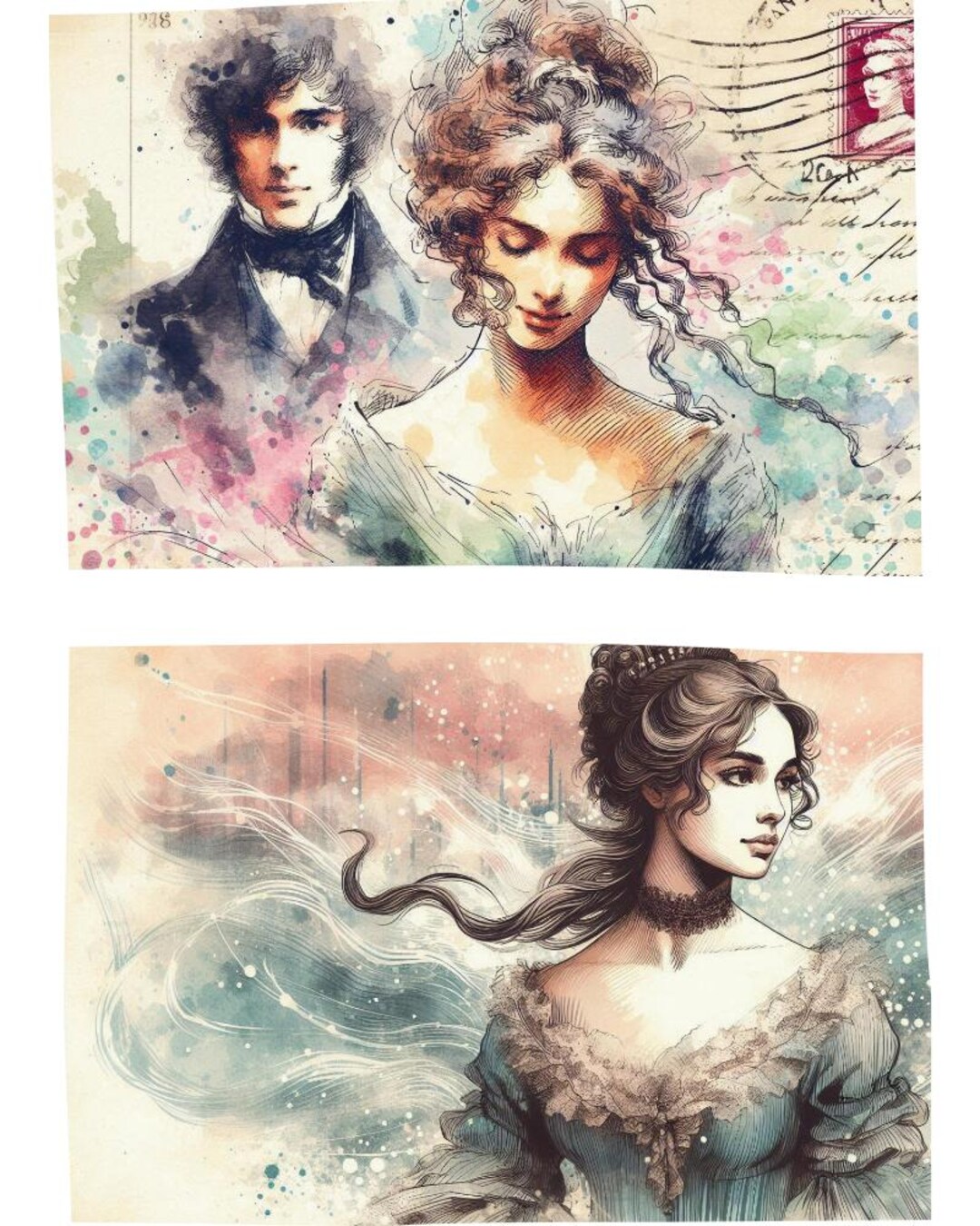 Jane Austen Journal Pages: 1800s Ledger Style Ephemera (digital ...