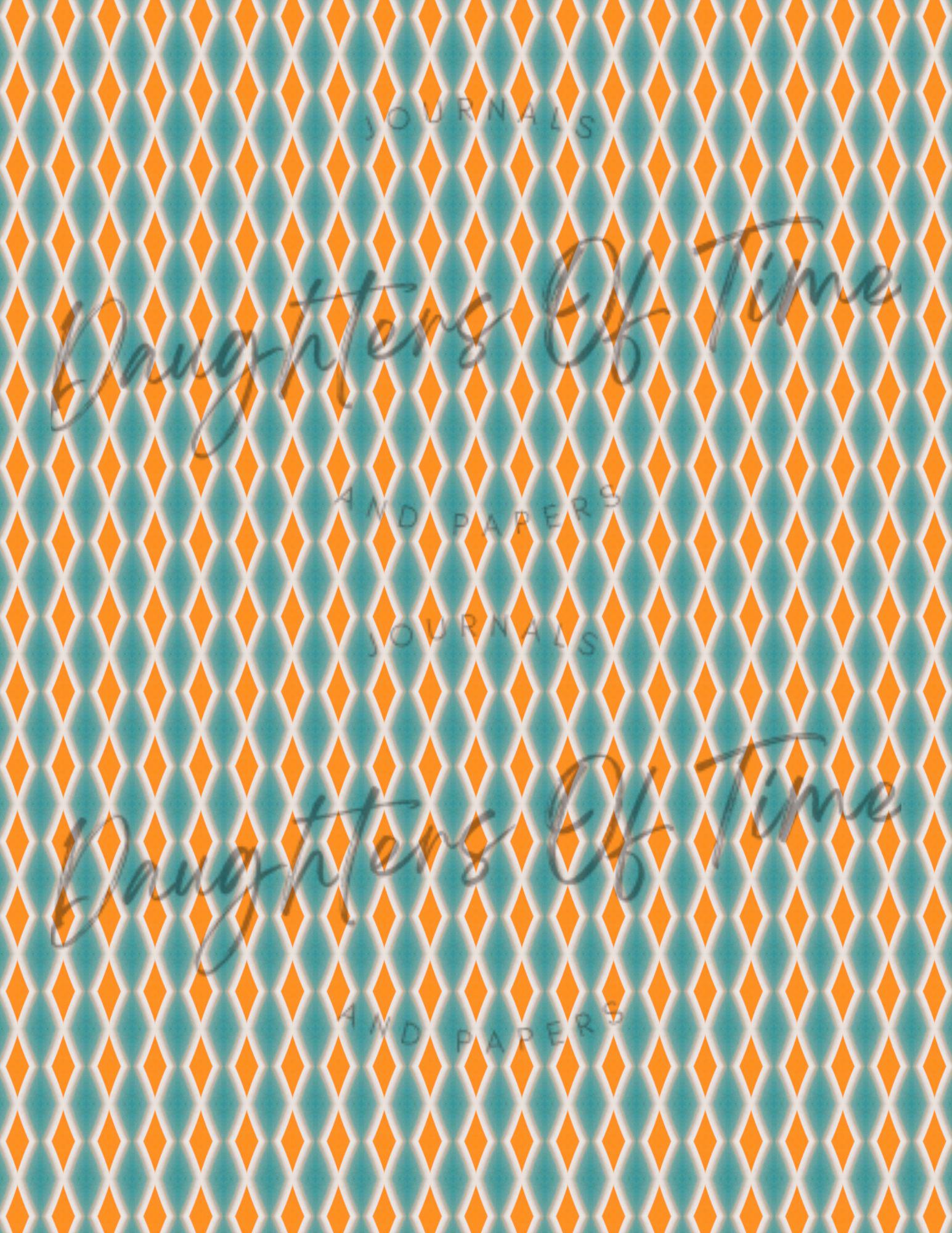 DIGITAL PRINTABLE Download - 1970s Retro - BACKGROUND Pages - 10 Pretty ...