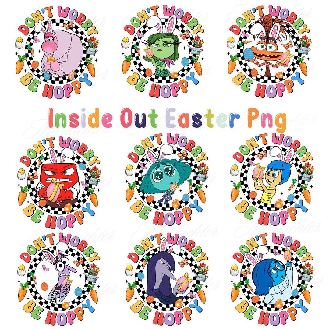 Inside Out Easter Png Bundle, Don’t Worry Be Hoppy Inside Out Easter ...