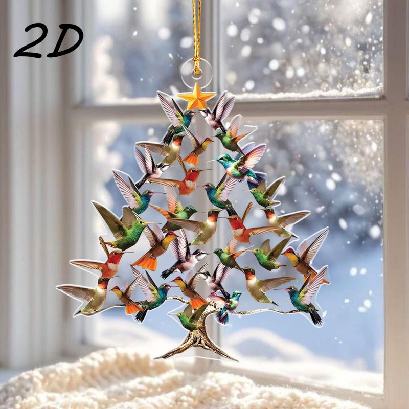 Hummingbird Christmas Tree Ornaments - Etsy