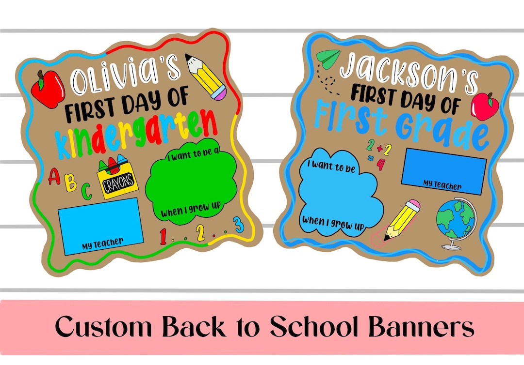 Custom Hand Painted Back to School Banners - Etsy