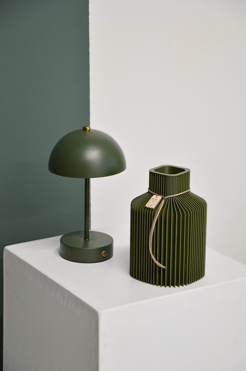 NEW COLORS Vase oak, Quadratic Design, 3D Printed Home Decor, Geometric ...