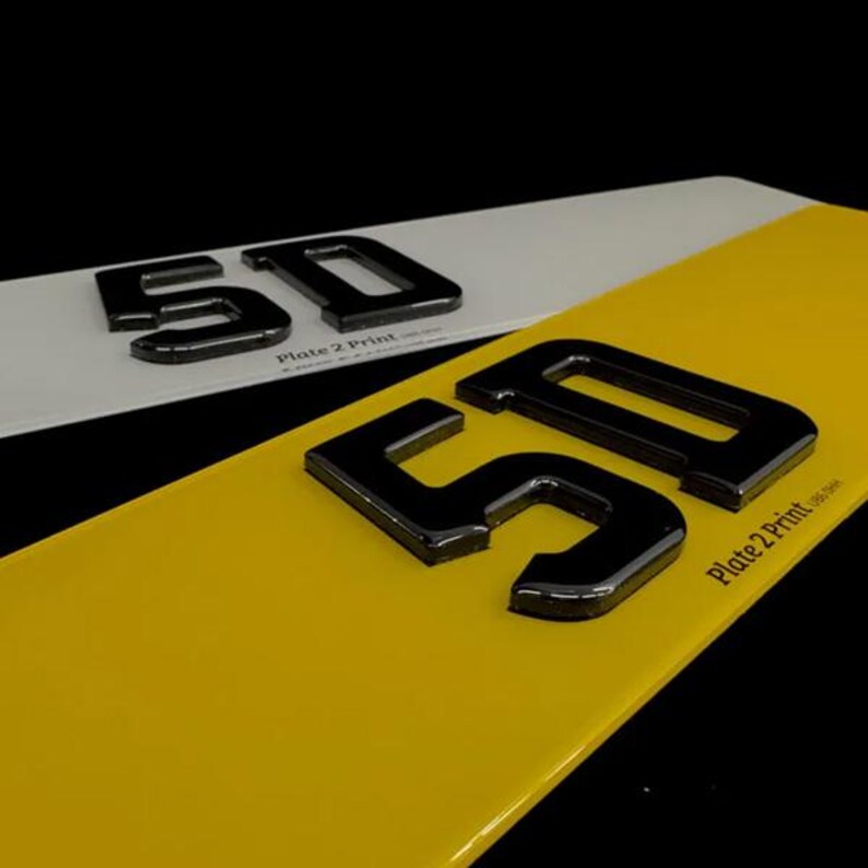 5D Number Plate (standard UK Size ) - Road Legal - Etsy UK