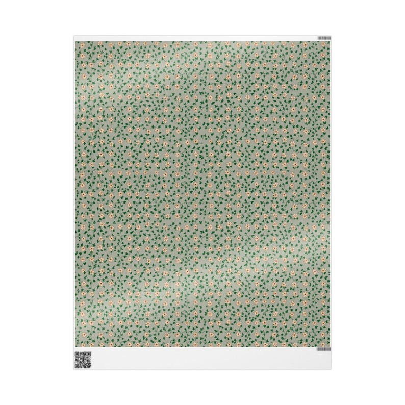 Vintage Daisy Wrapping Paper Small Scale Floral Pattern Gift Wrap ...