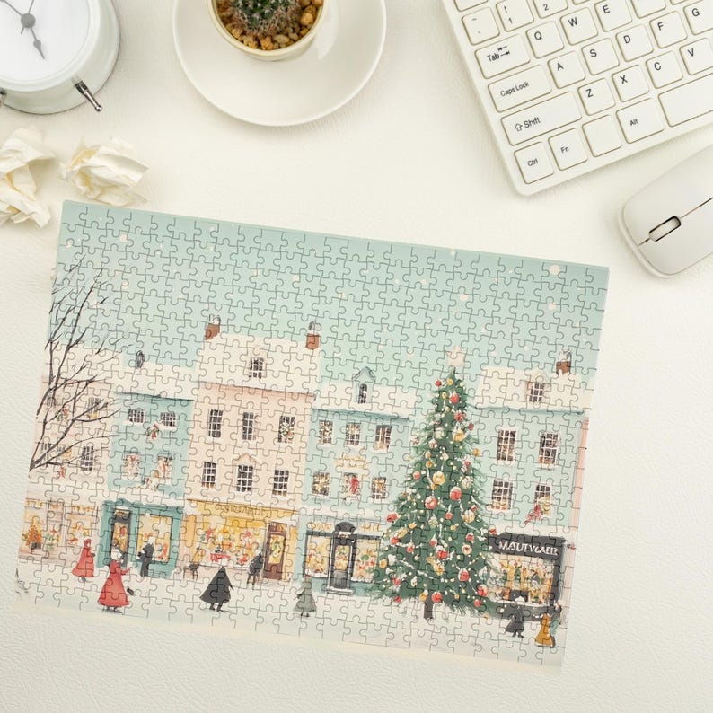 Christmas Holiday Puzzle Festive 1000 Piece Jigsaw Winter Wonderland ...