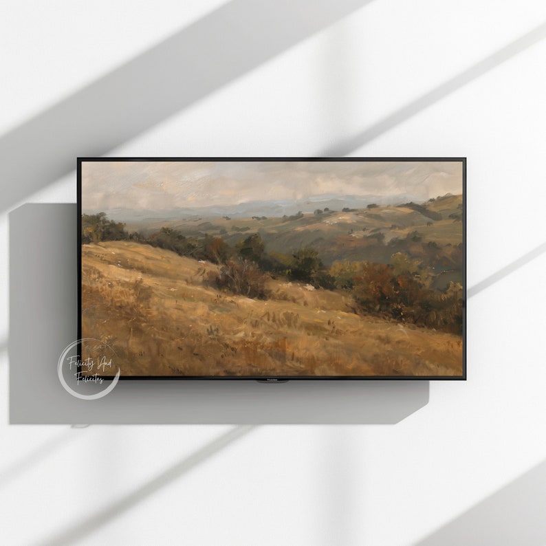Autumn Samsung Frame TV Art, Rustic Frame Tv Art, Fall Landscape ...