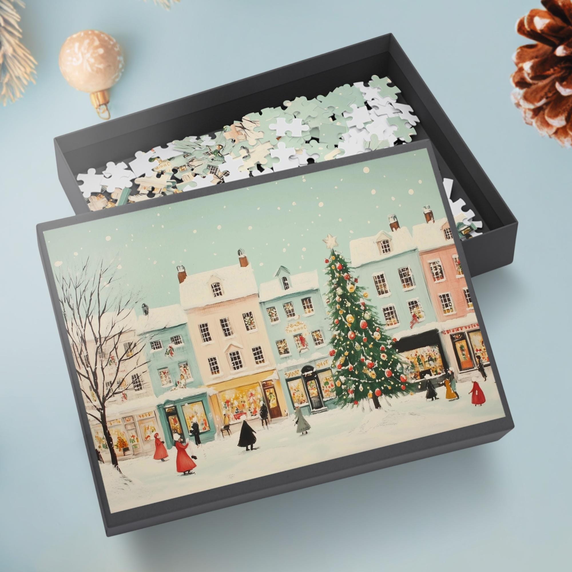 Christmas Holiday Puzzle Festive 1000 Piece Jigsaw Winter Wonderland ...