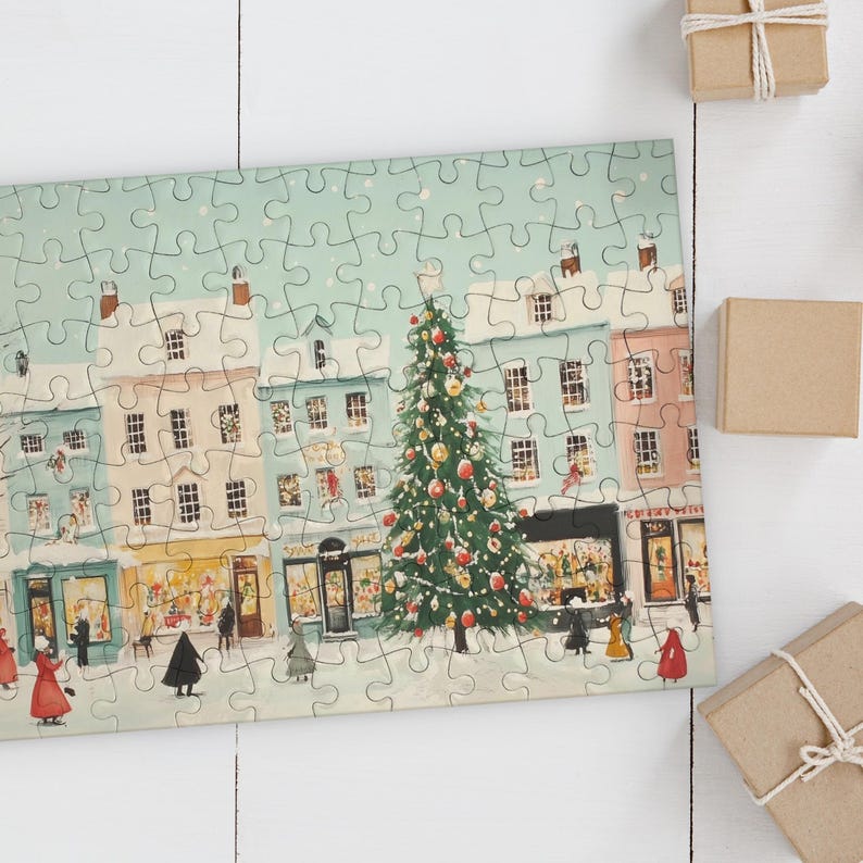 Christmas Holiday Puzzle Festive 1000 Piece Jigsaw Winter Wonderland ...