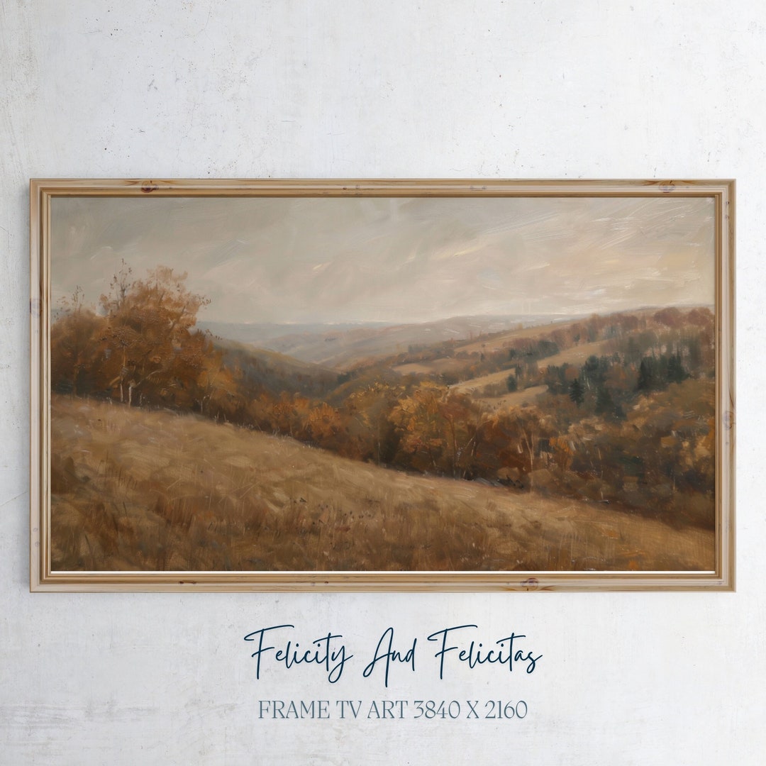 Autumn Samsung Frame TV Art Rustic Frame TV Art Fall Landscape ...