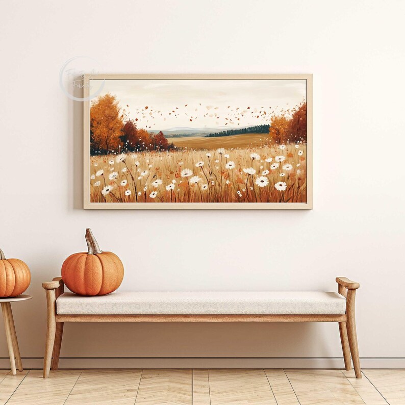 Cute Fall Frame TV Art Set of 6 Files Neutral Autumn Samsung Frame TV ...