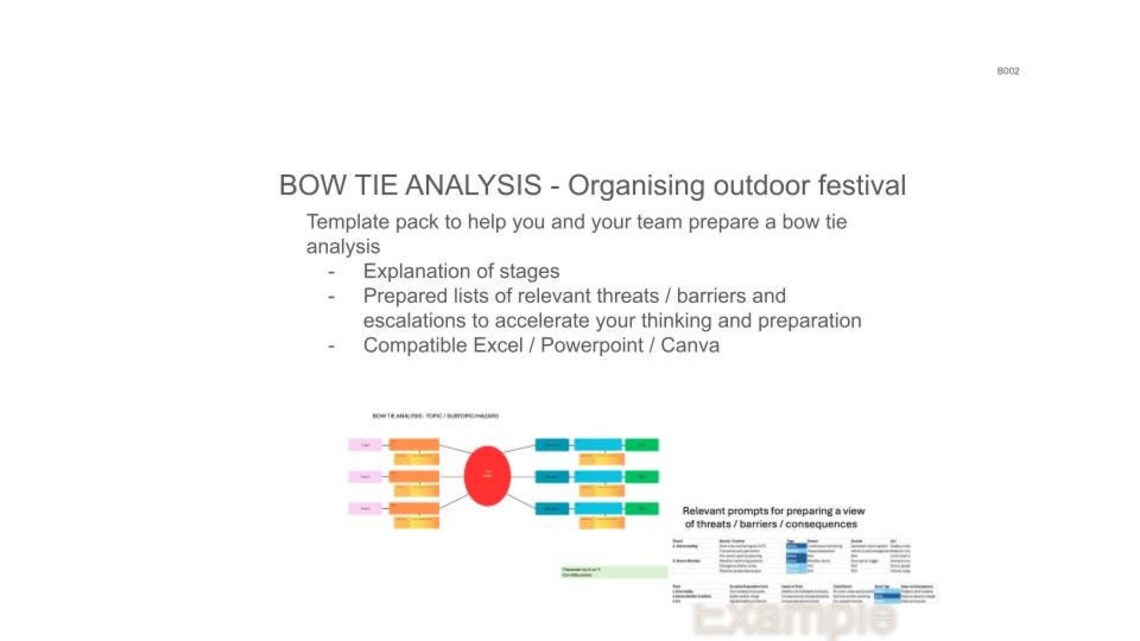 Bow Tie Risk Analysis Organising Outdoor Festival - Etsy