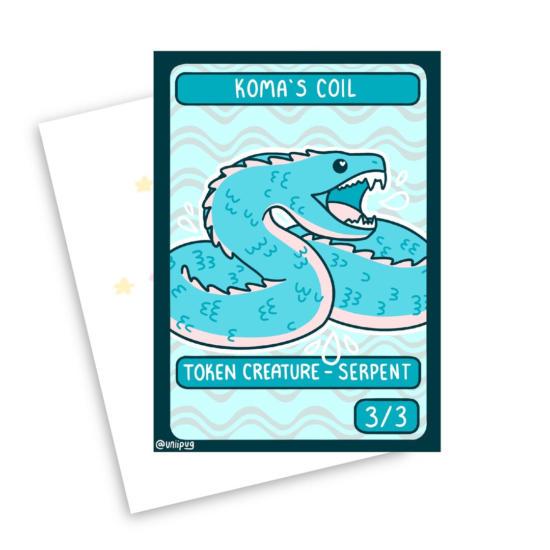 3 Koma's Coil Tokens for Magic the Gathering - Etsy
