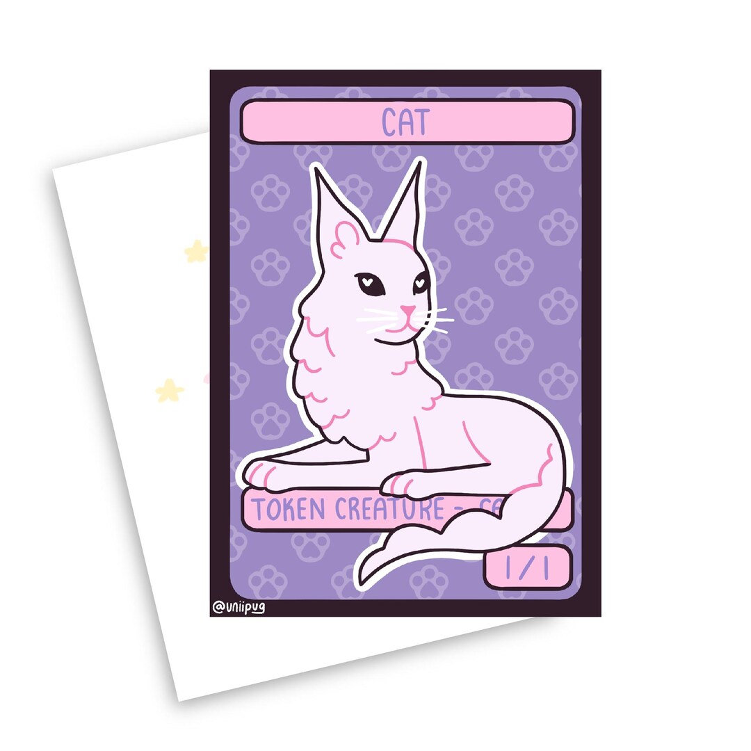 3 Cat Tokens rin and Seri for Magic the Gathering - Etsy