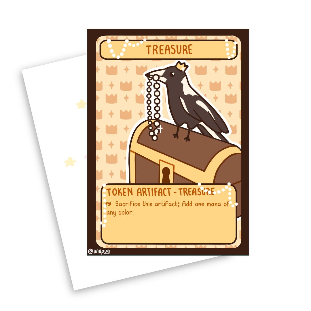 3 Treasure Tokens for Magic the Gathering - Etsy