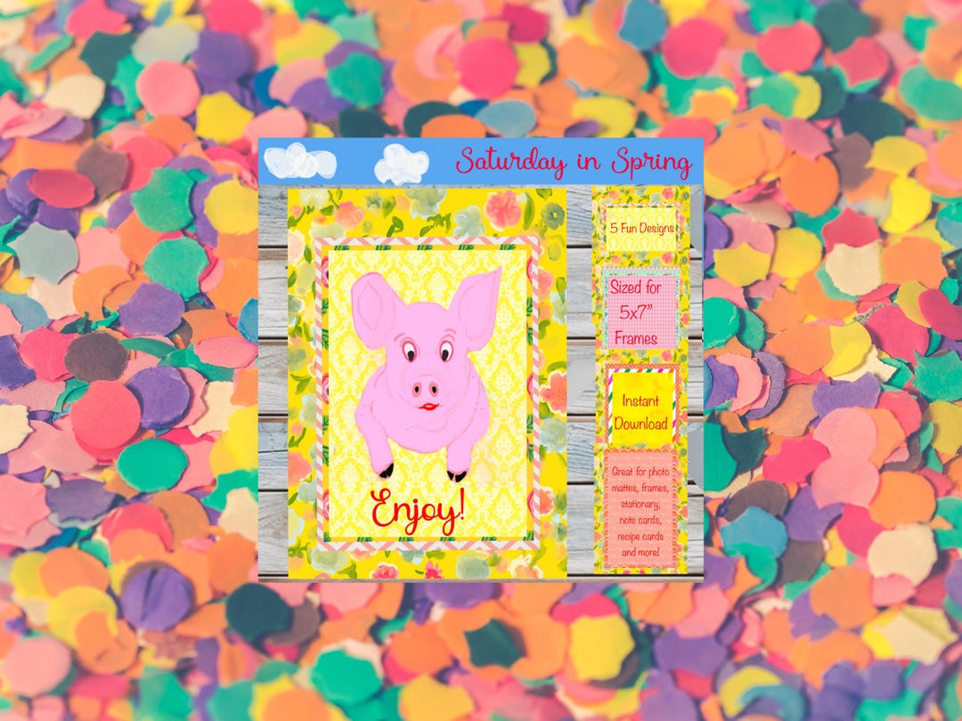 Handmade Pic Pops: 5x7 Photo Frames, Recipe Cards (instant Download) - Etsy