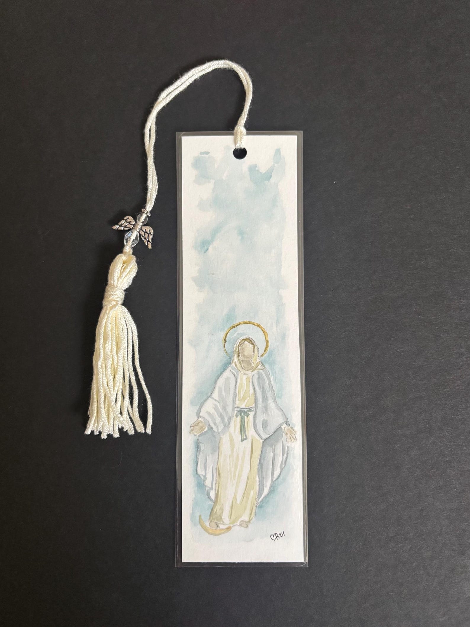 Saint--hand Painted Watercolor 2x7 Bookmark--not a Print--custom ...