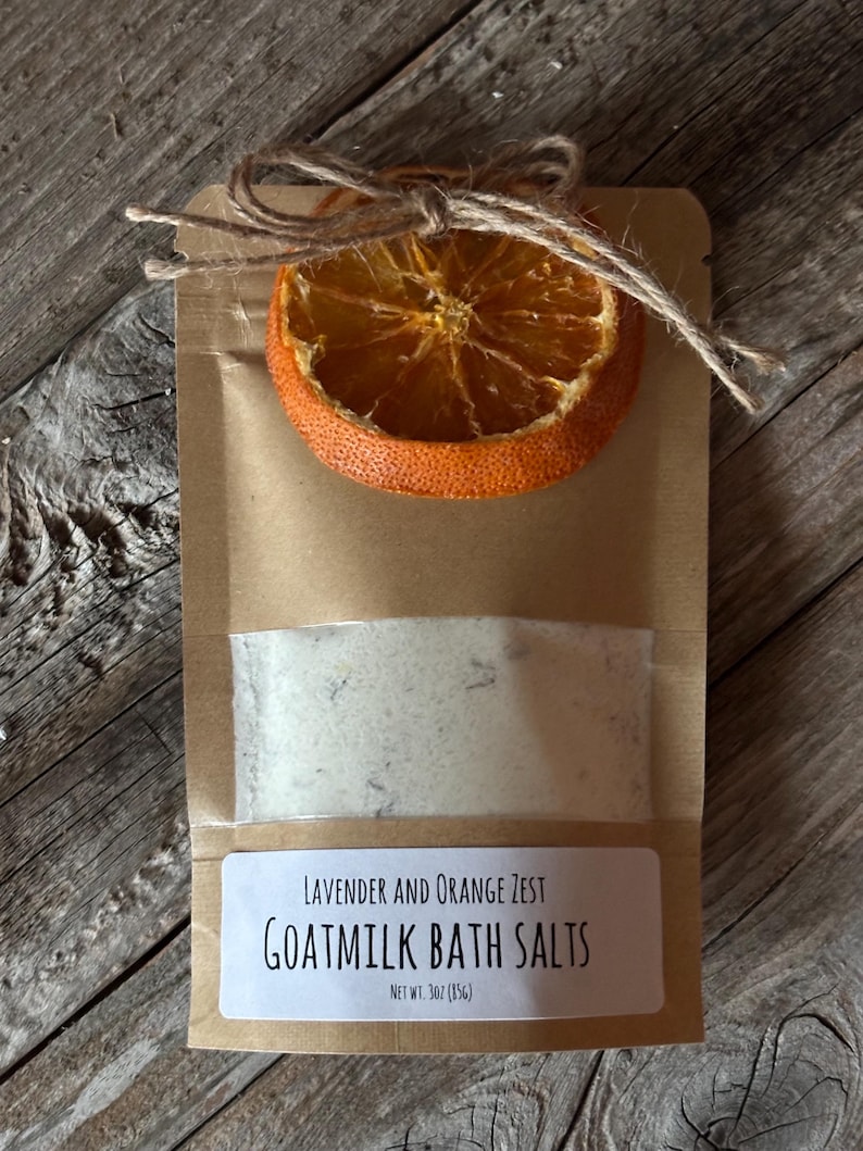 Goatmilk Bath Salts With Lavender and Orange Zest - Etsy
