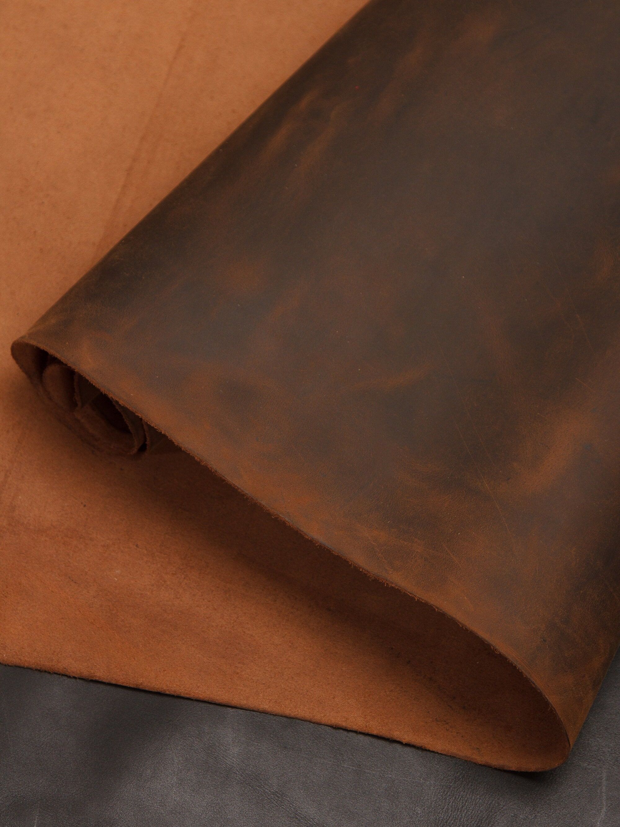 Full Hide 18 Sqft First Grade, Oil Tanned Genuine Leather, Crazy Horse ...
