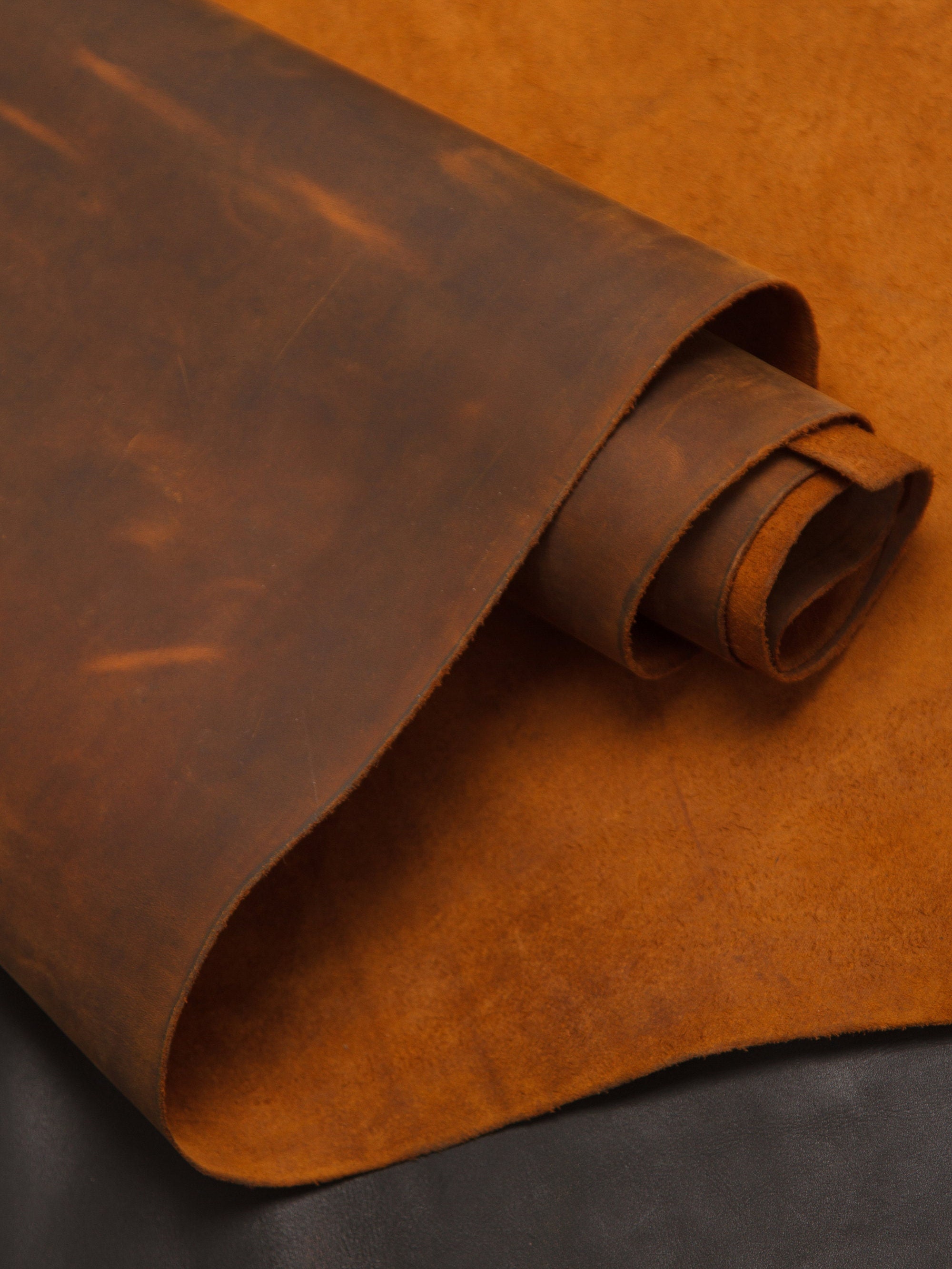 Full Hide 18 Sqft First Grade, Oil Tanned Genuine Leather, Crazy Horse ...