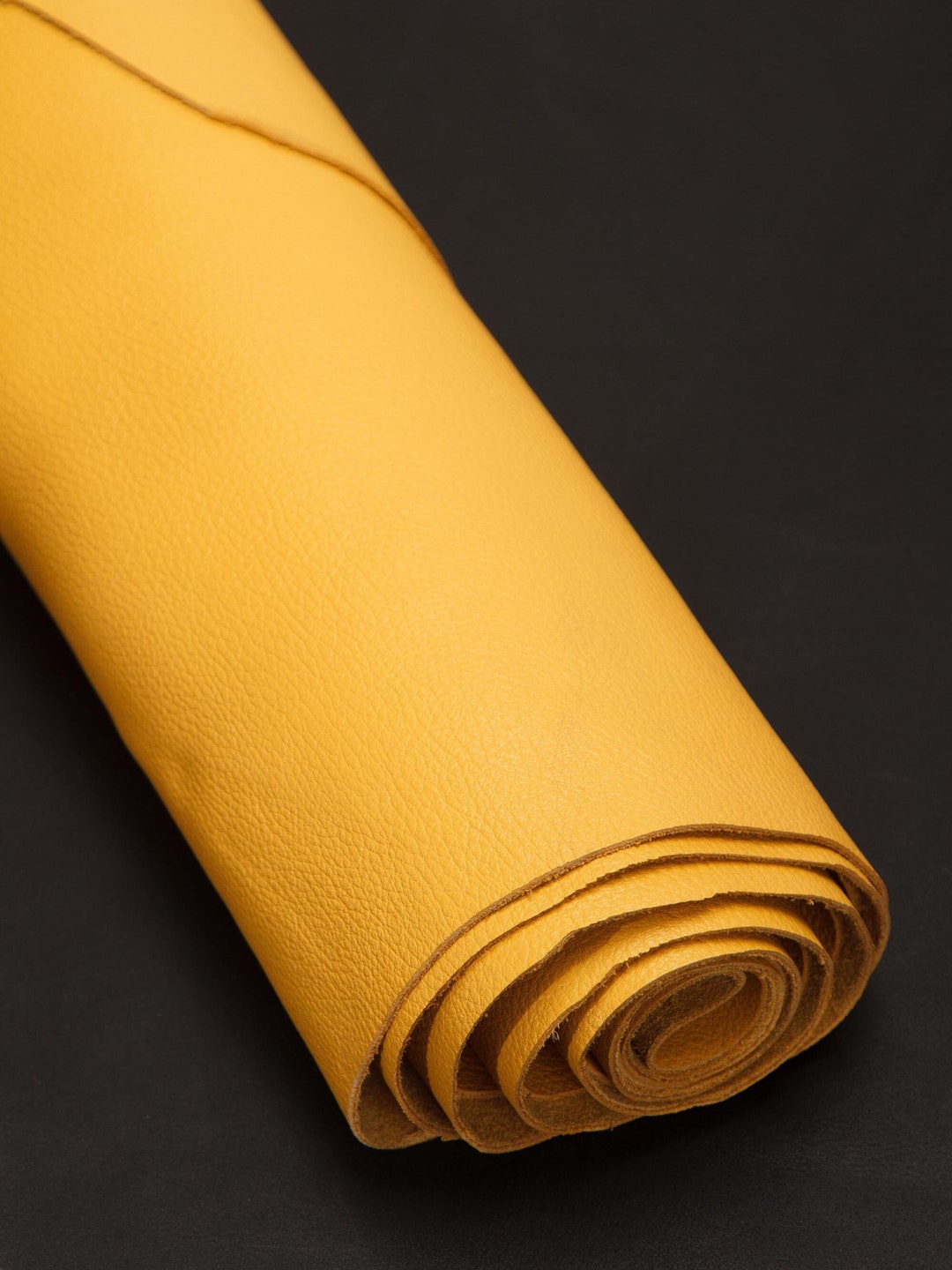 Yellow Full Grain Floater Leather, Oil Tanned Leather for Crafts - Etsy
