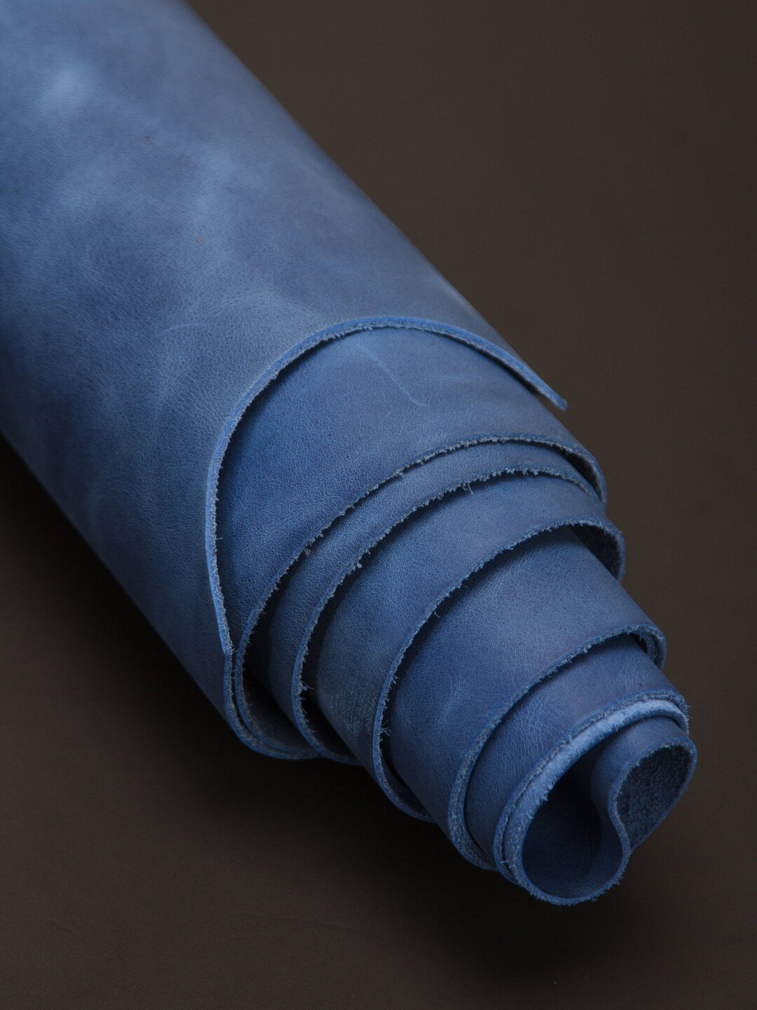 Ocean Blue Full Grain Calf Skin Leather, 1.5-1.8mm - Etsy