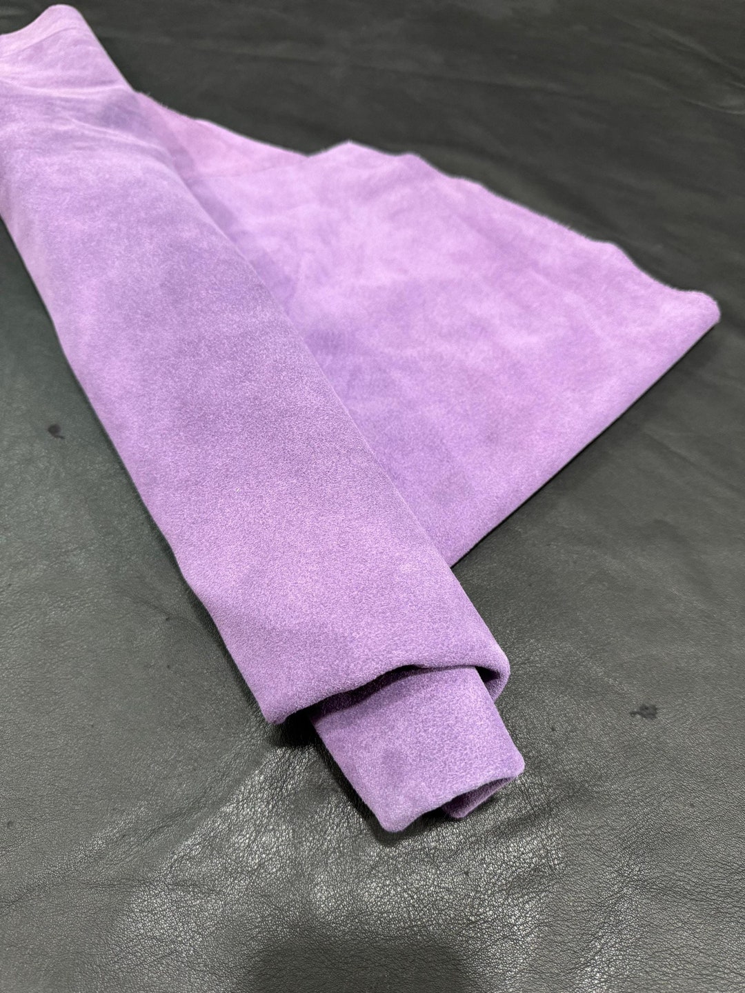 Lilac Suede Leather, Premium Full Grain, DIY Crafts - Etsy