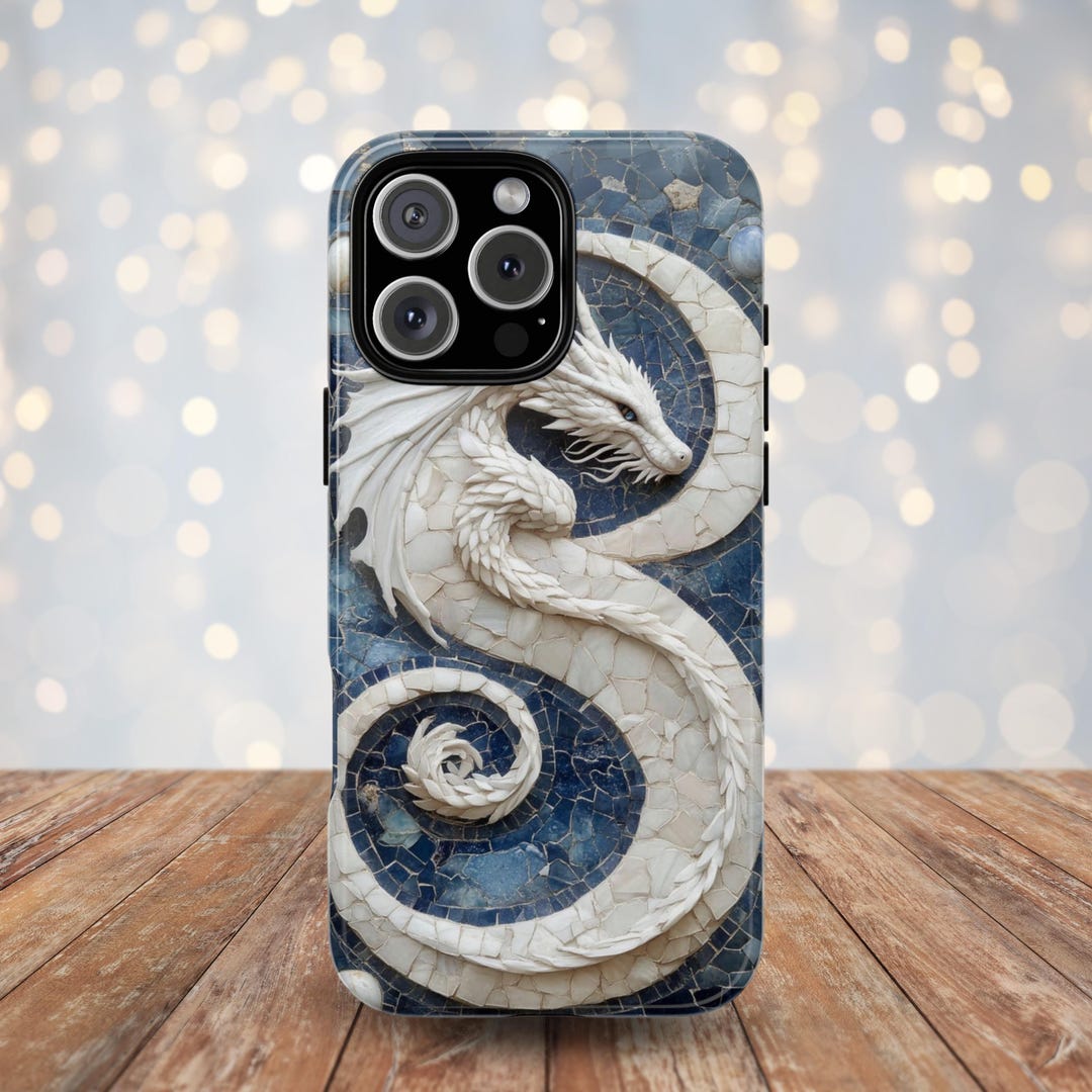 Dragon Phone Case, Majestic Dragon / Mosaic Case iPhone 16 15 14 13 12 ...